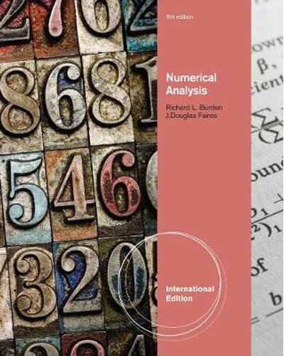 Numerical Analysis 9Th Edition by Richard Burden, J. Douglas Faires – I H Pentz Booksellers