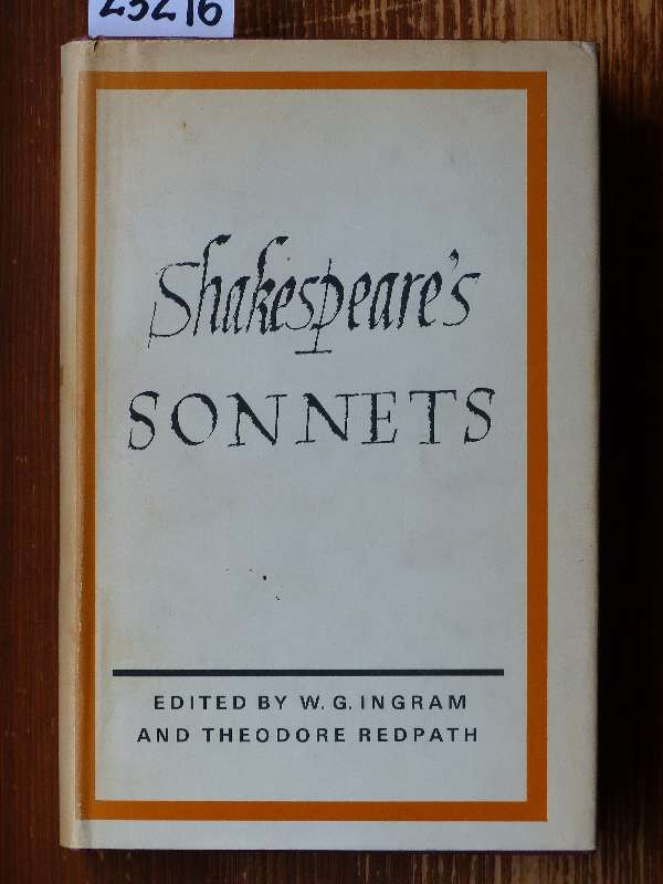 SHAKESPEARE'S SONNETS by W. G. & Theodore Redpath (edits). Ingram (Aut ...