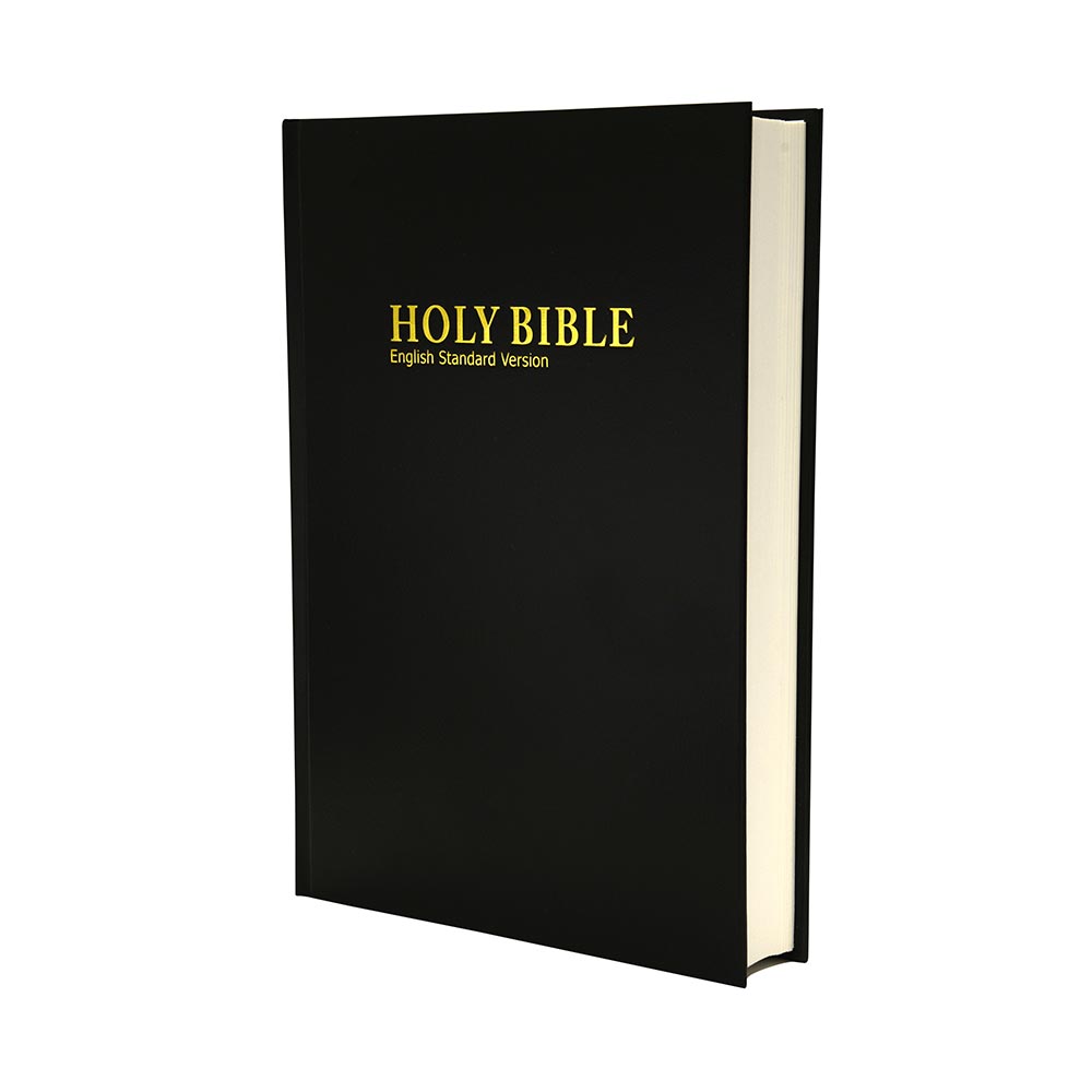 ENGLISH ESV complete Bible, large print, black hardcover, concordance ...