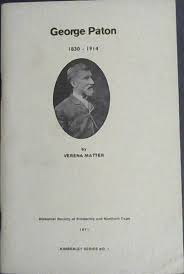 George Paton 1830 - 1914 by Matter Verena – I H Pentz Booksellers