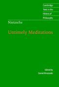 Nietzsche: Untimely Meditations by Nietzsche, Friedrich – I H Pentz ...